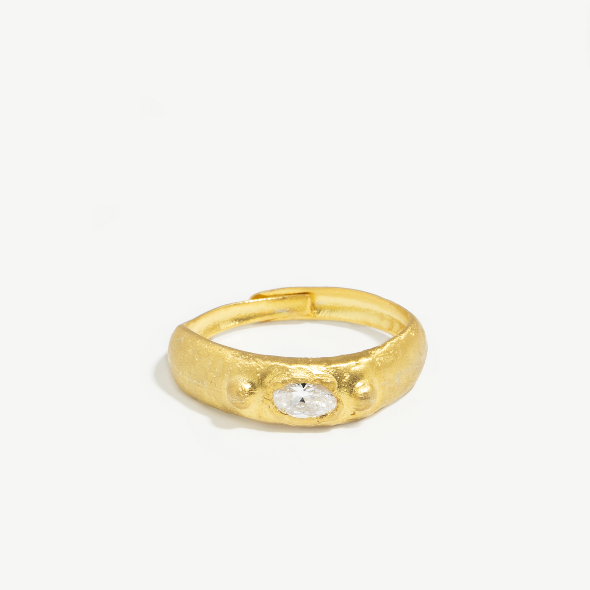 Wander Ring in 925 Silver and Zirconias - Mesh Jewellery – MESH