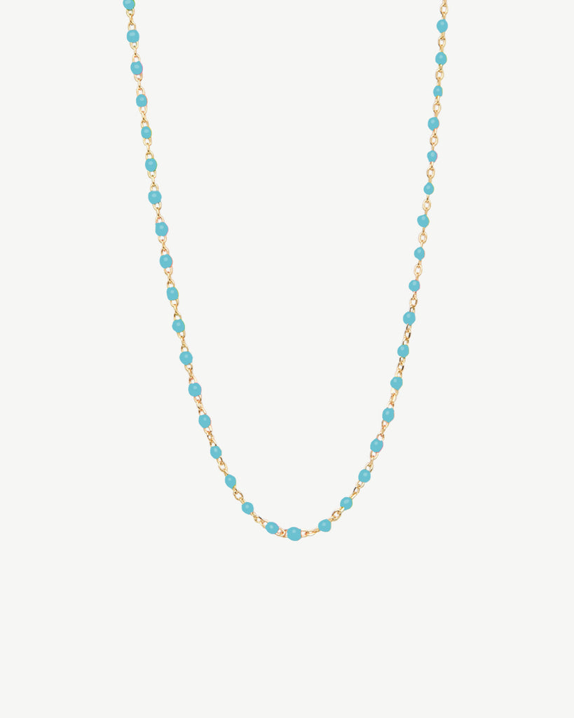 Splash necklace in colored enamel - Mesh Jewelery