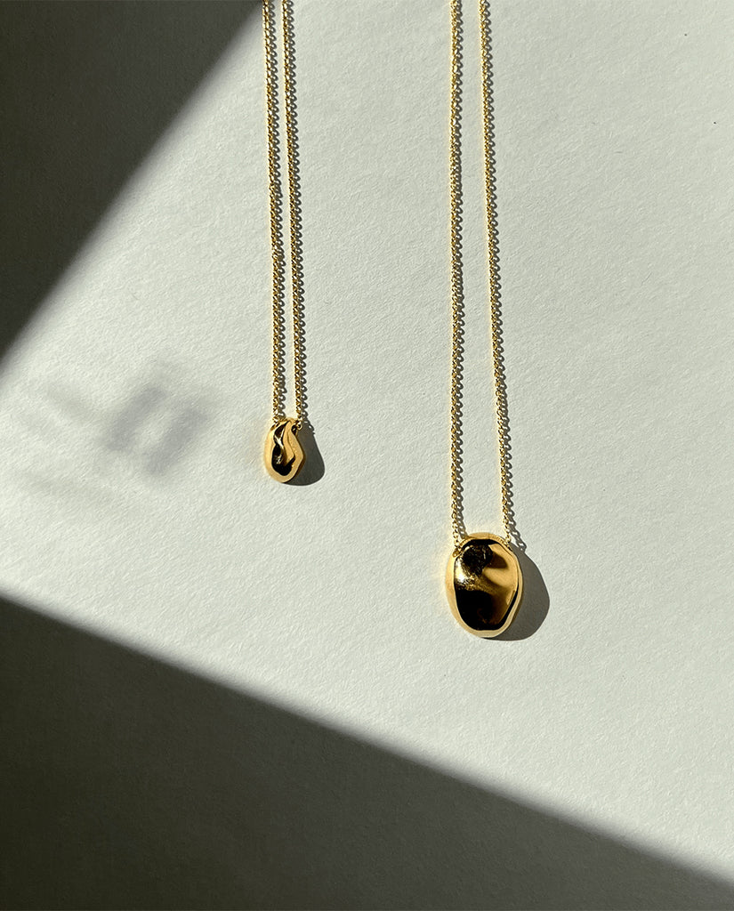 Can Can Necklace - Gold-plated Sterling Silver - Mesh Jewelery