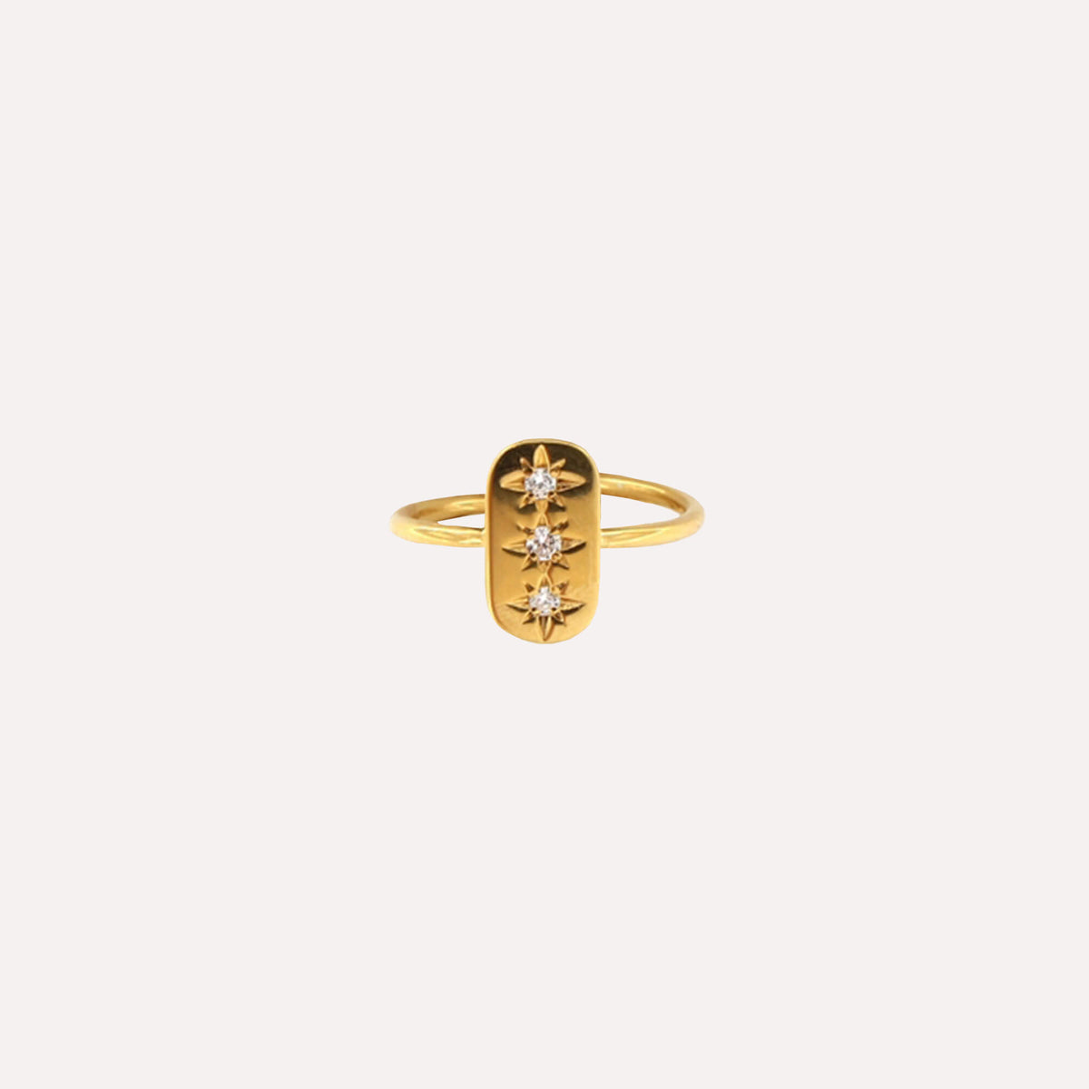 Ella Ring - Sterling Silver 18K Gold - Mesh Jewelery – MESH